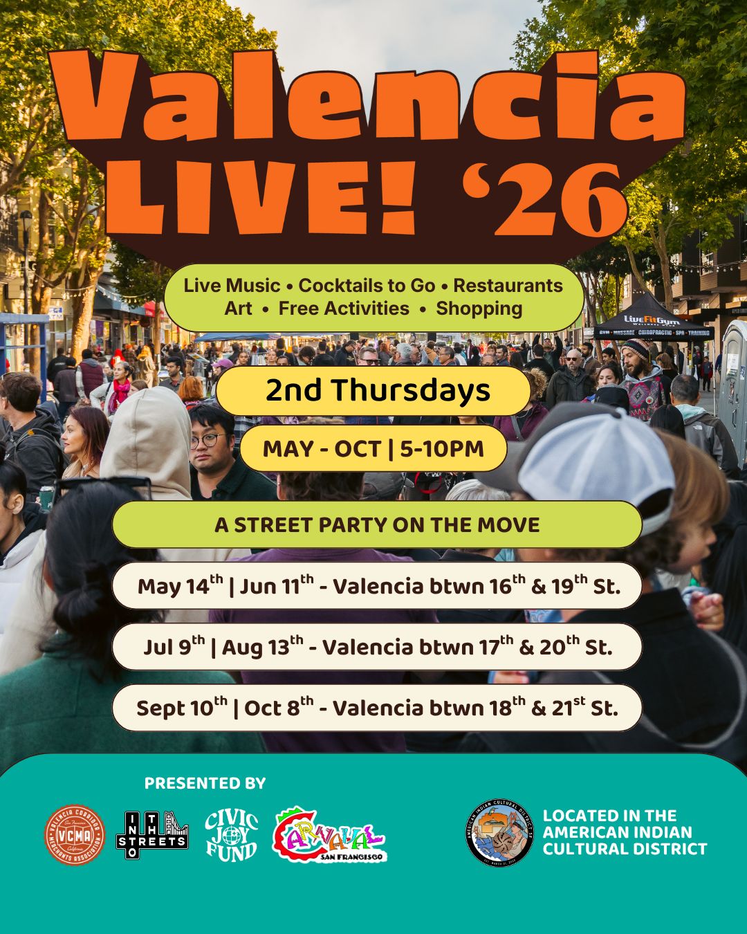 Valencia LIVE! 2026 Kick Off in The Bay Area at Valencia St