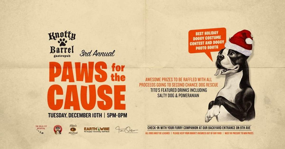 Paws for The Cause in San Diego at Knotty Barrel