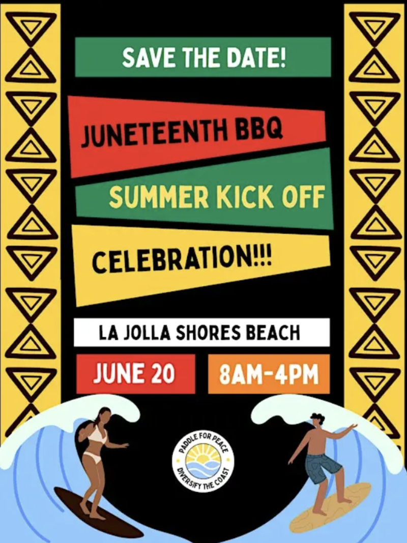 6th Annual Juneteenth at the Beach x Paddle for Peace in La Jolla at