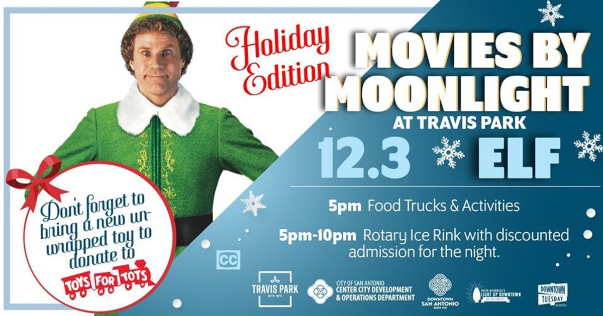 Elf: Free Outdoor Movie in San Antonio at Travis Park