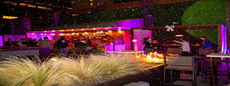 Snow Much Fun On Congress in Austin at Edge Rooftop Pool & Bar