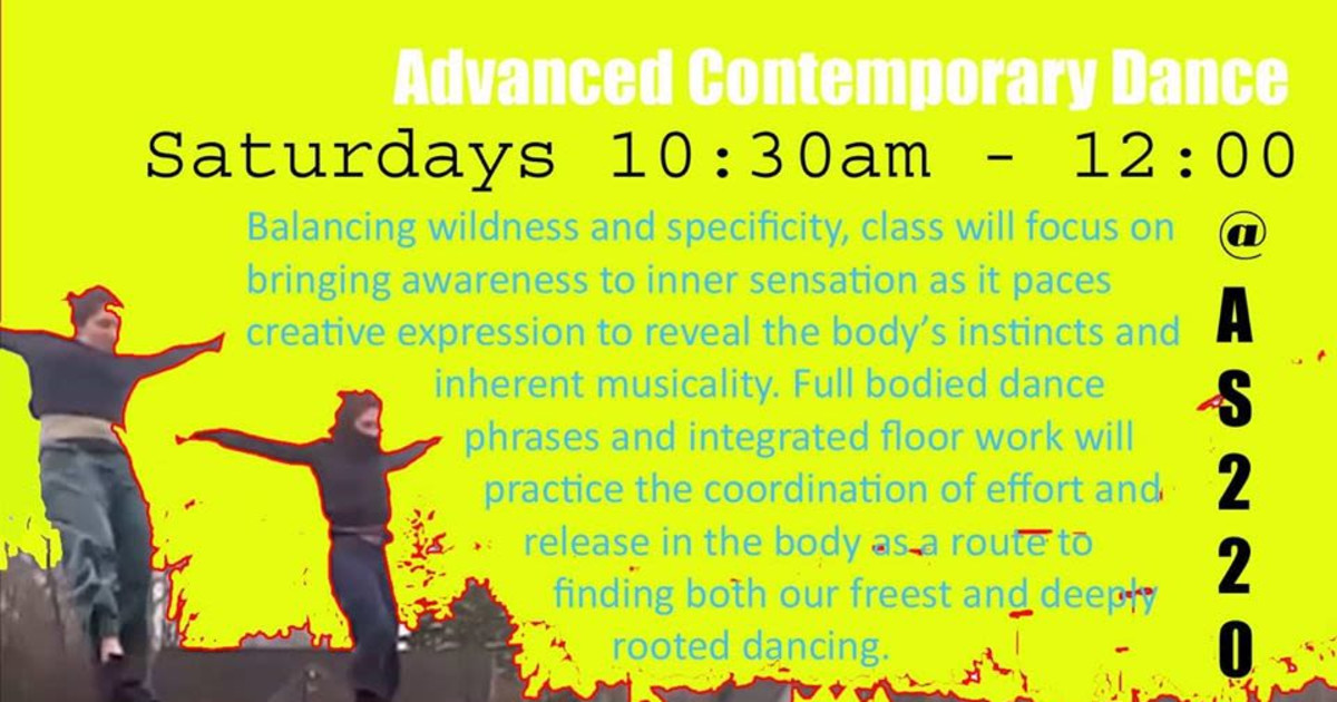 Advanced Contemporary Dance with Stephanie Turner in Boston at