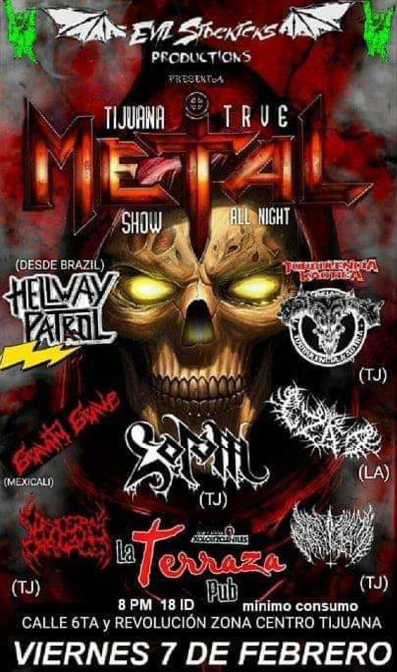 Tijuana Trve Metal Show en Tijuana en La Terraza Pub