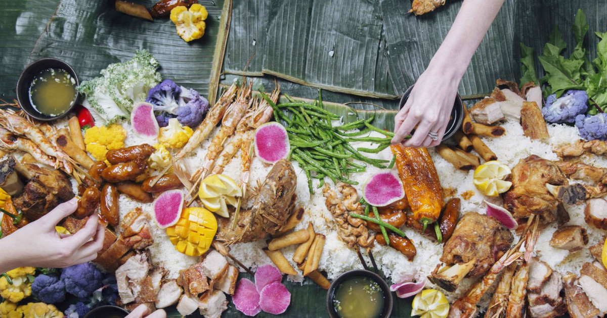 Kamayan Feast in Nashville at Sunda