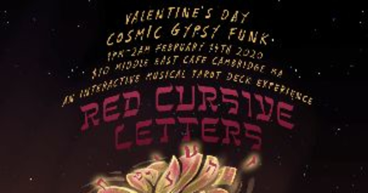 Red Cursive Letters: Luba Evans, Alice Feldman, Brianna Eden,
