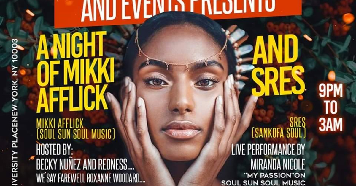 A Night of Mikki Afflick and Sres with DJ Butta L in New York at Bar 13