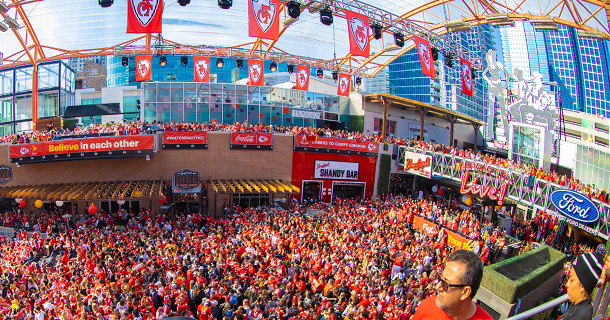 Championship Parade Party in Kansas City at Kansas City Live!