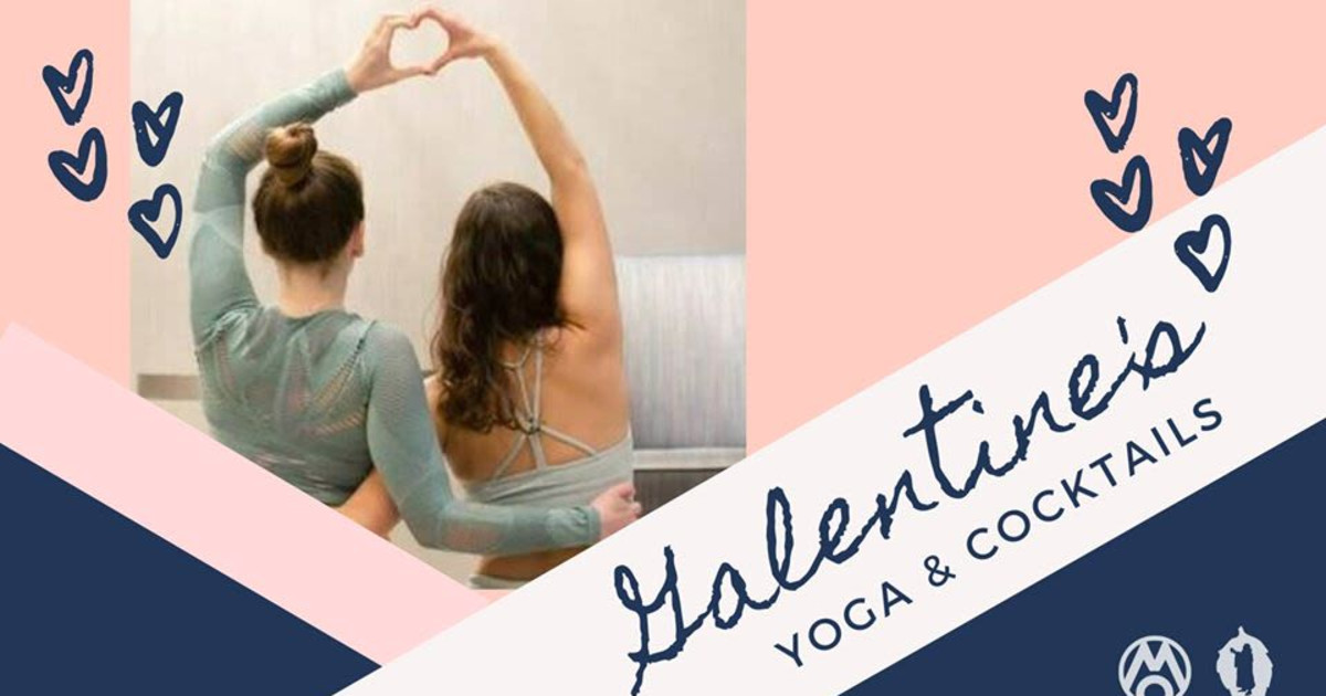 Galentine's Yoga & Cocktails at The Hoppy Monk in San Antonio at