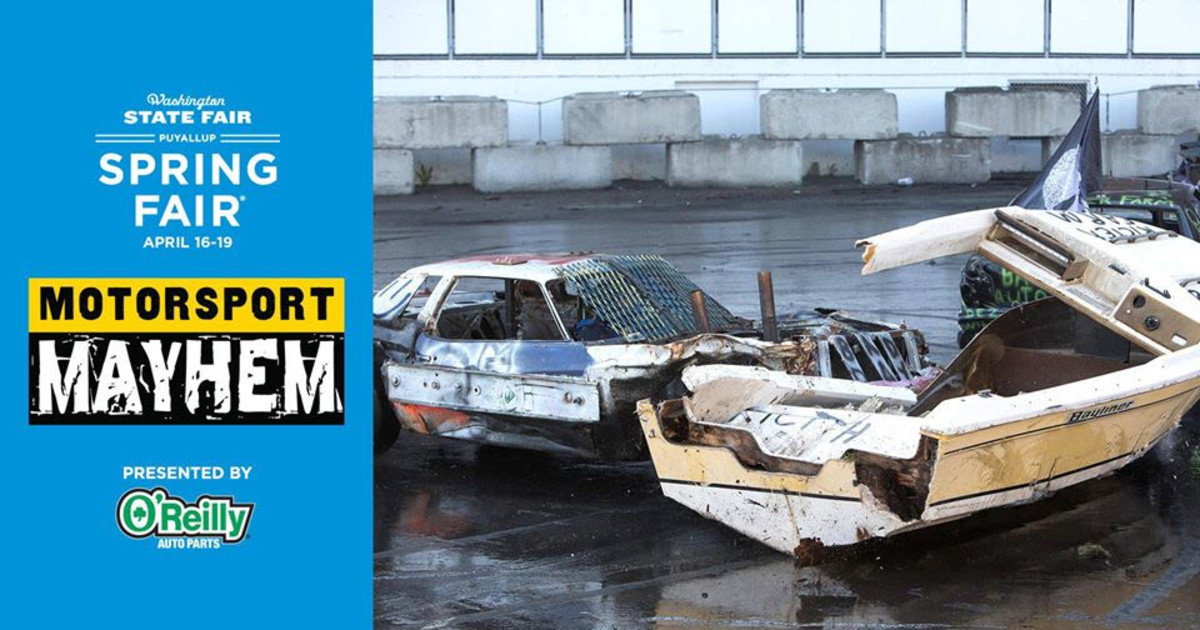 Slamfest Demolition Derby Featuring Boat Bash in Puyallup at