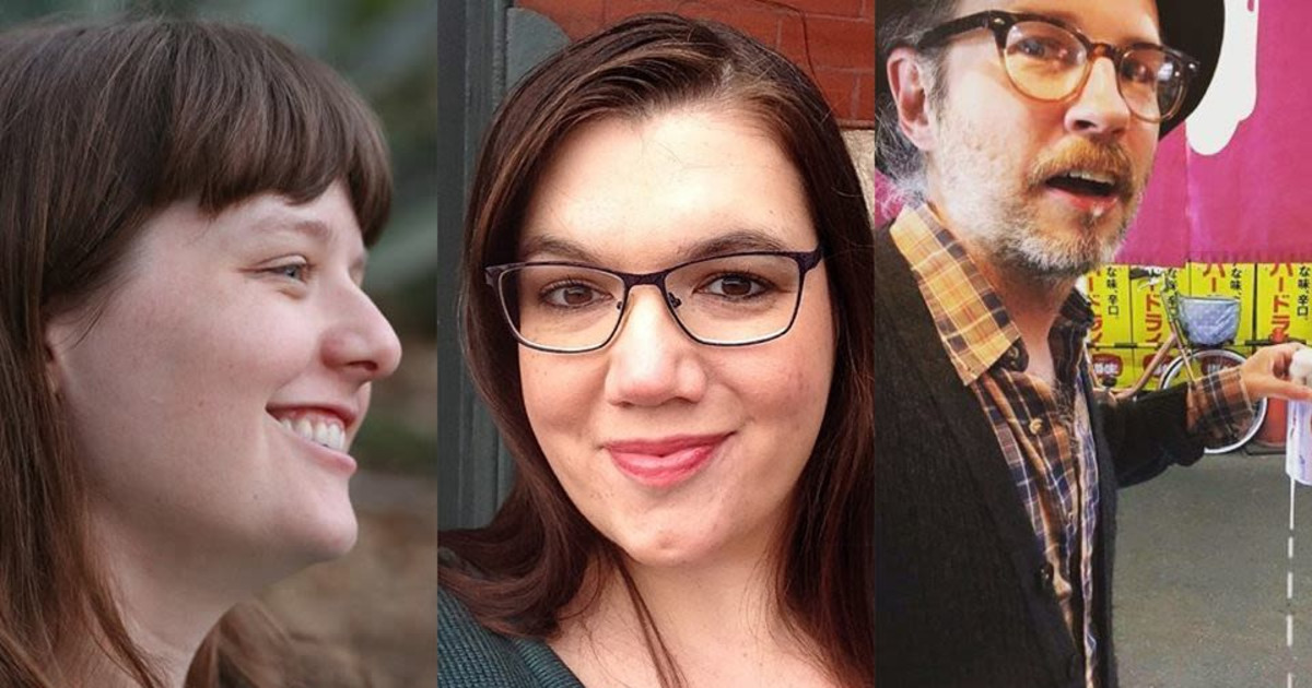 Katharine Coldiron, Rachel Mccarthy James, John Trefry in