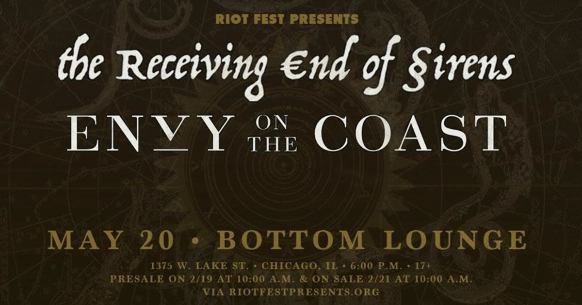 The Receiving End of Sirens & Envy on The Coast - 20 MAY 2020