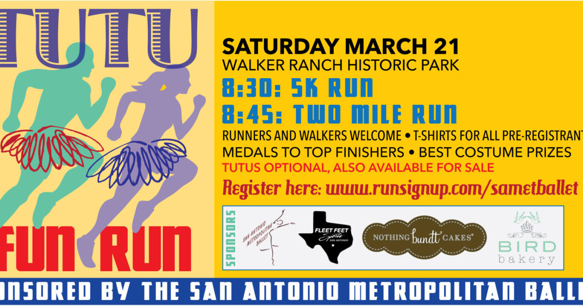 3rd Annual Tutu Fun Run in San Antonio at Walker Ranch Park