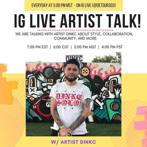 IG LIVE Artist Talk (Hosted by Detour) in Denver & Boulder at