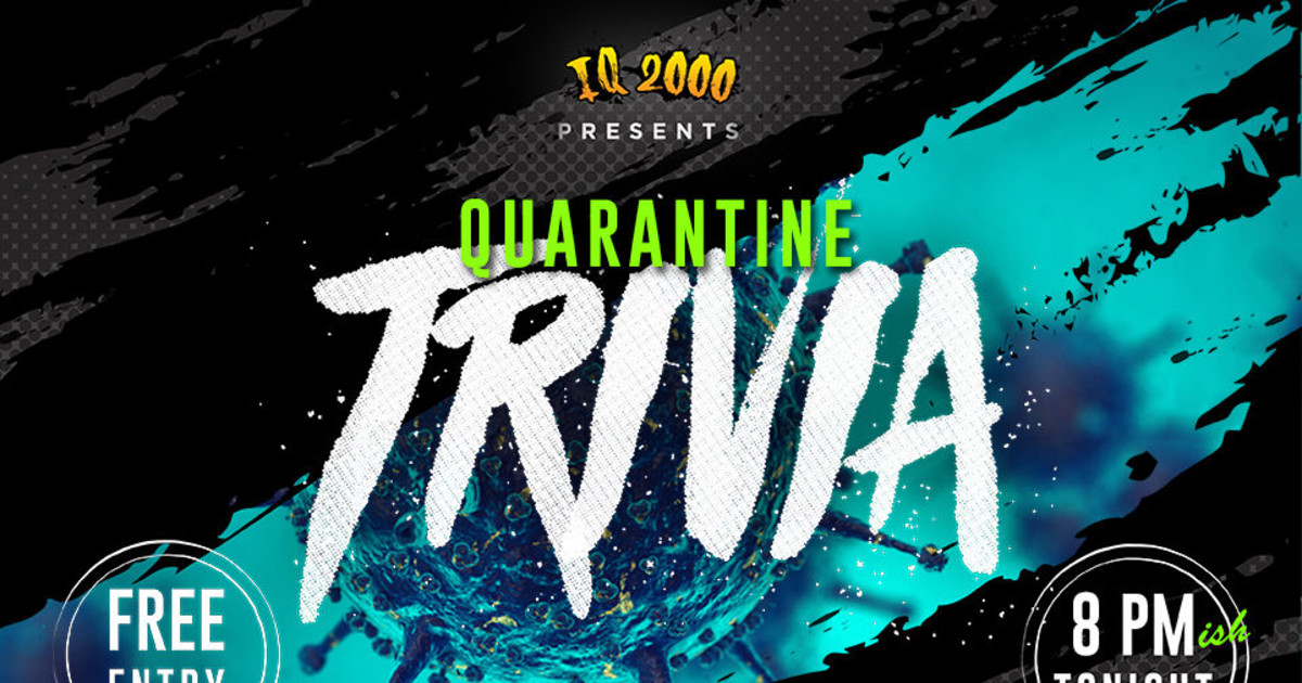 IQ 2000 Livestream Trivia! in Victoria at #DoStuffAtHome