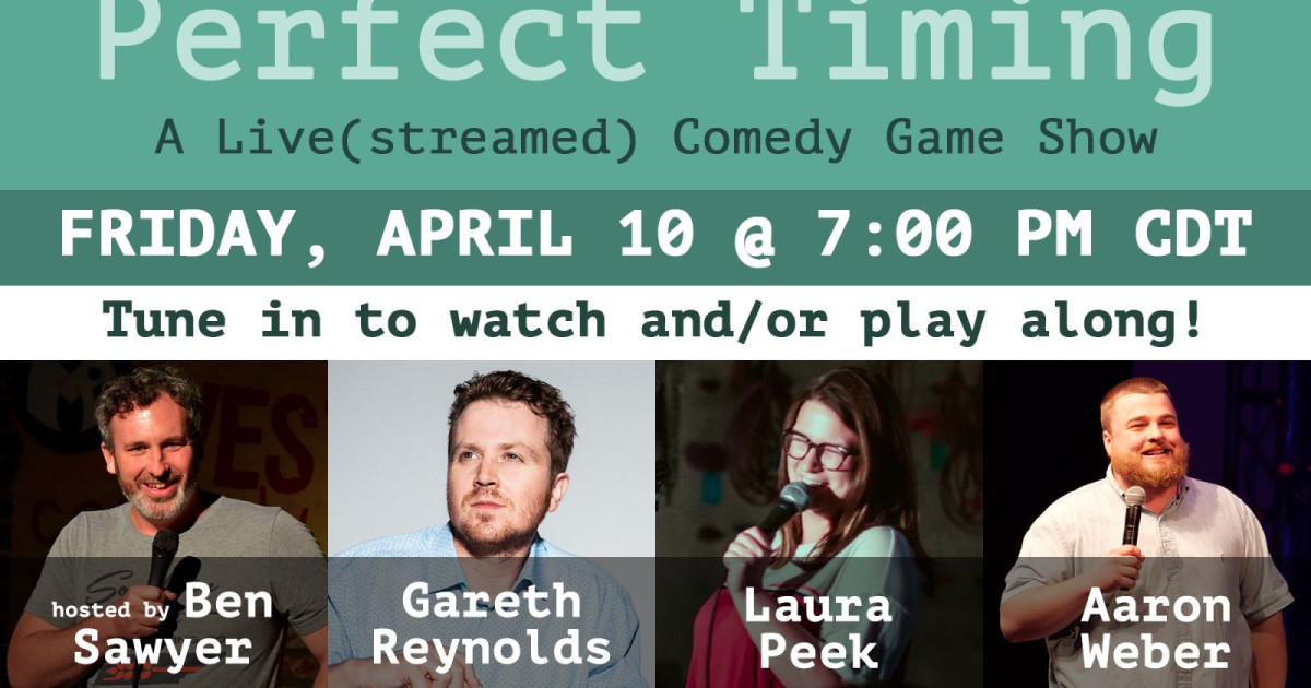 Perfect Timing: A Live(stream) Comedy Game Show in Nashville at