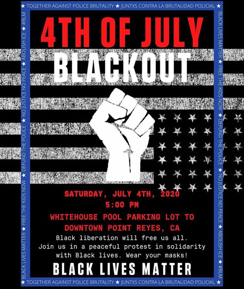 Point Reyes: 4th of July Blackout in Point Reyes Station at Point