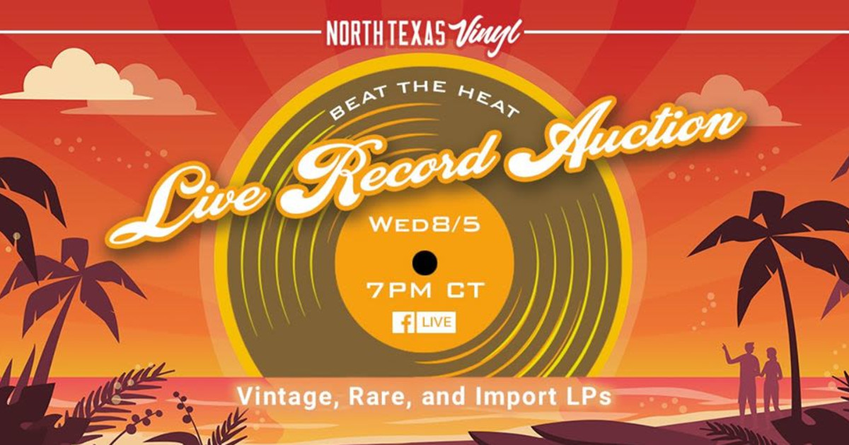 Live Record Auction in Highland Village at NTX Vinyl