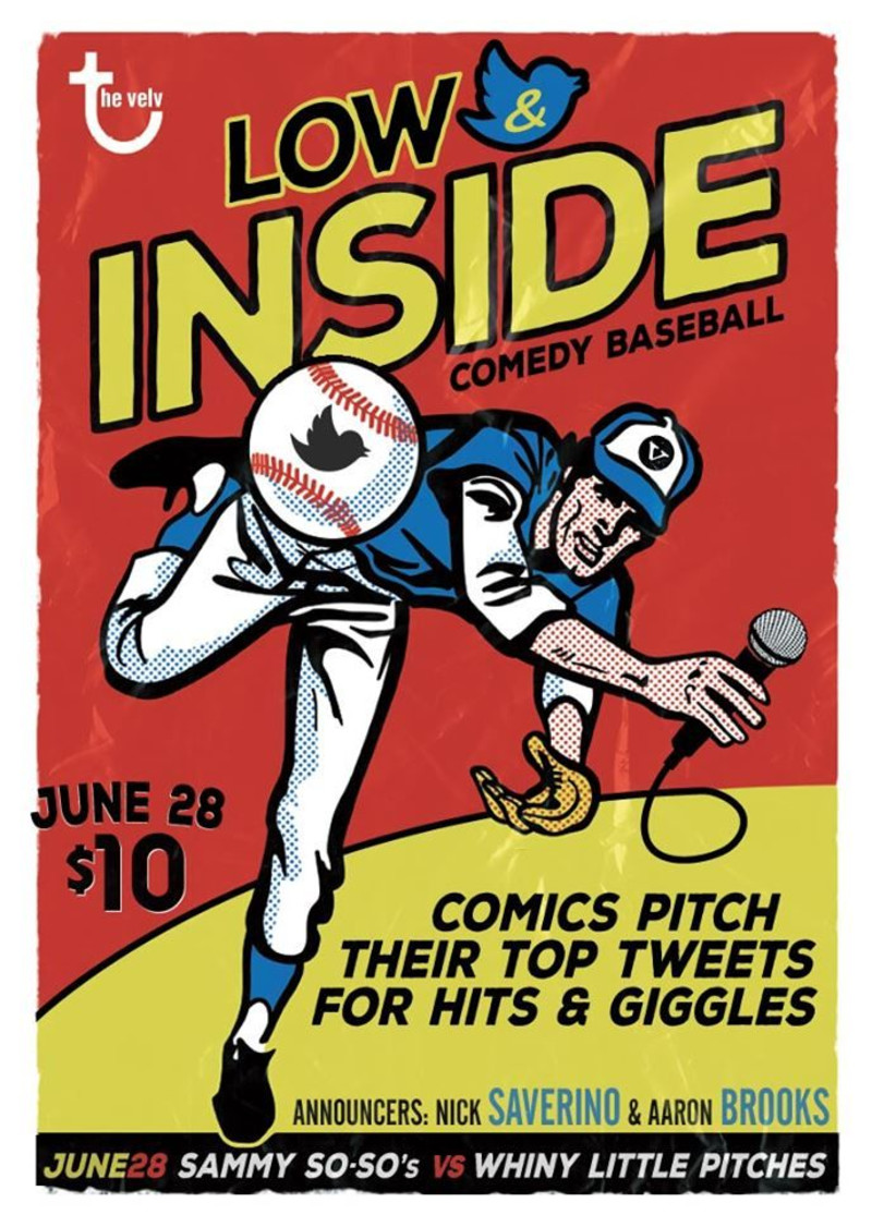 Low & Inside: Comedy Baseball in Austin at The Velveeta Room
