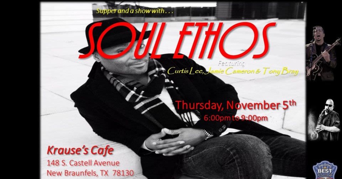 Soul Ethos Featuring Curtis Lee, Jamie Cameron & Tony Bray in New