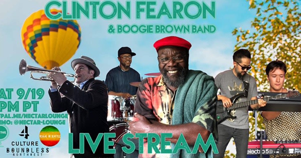 CLINTON FEARON & The Boogie Brown Band - LIVE STREAM CONCERT in