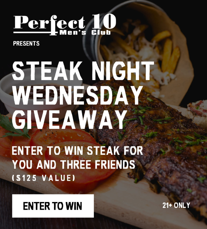 Perfect 10 Wednesday Steak Night in Austin at Perfect 10