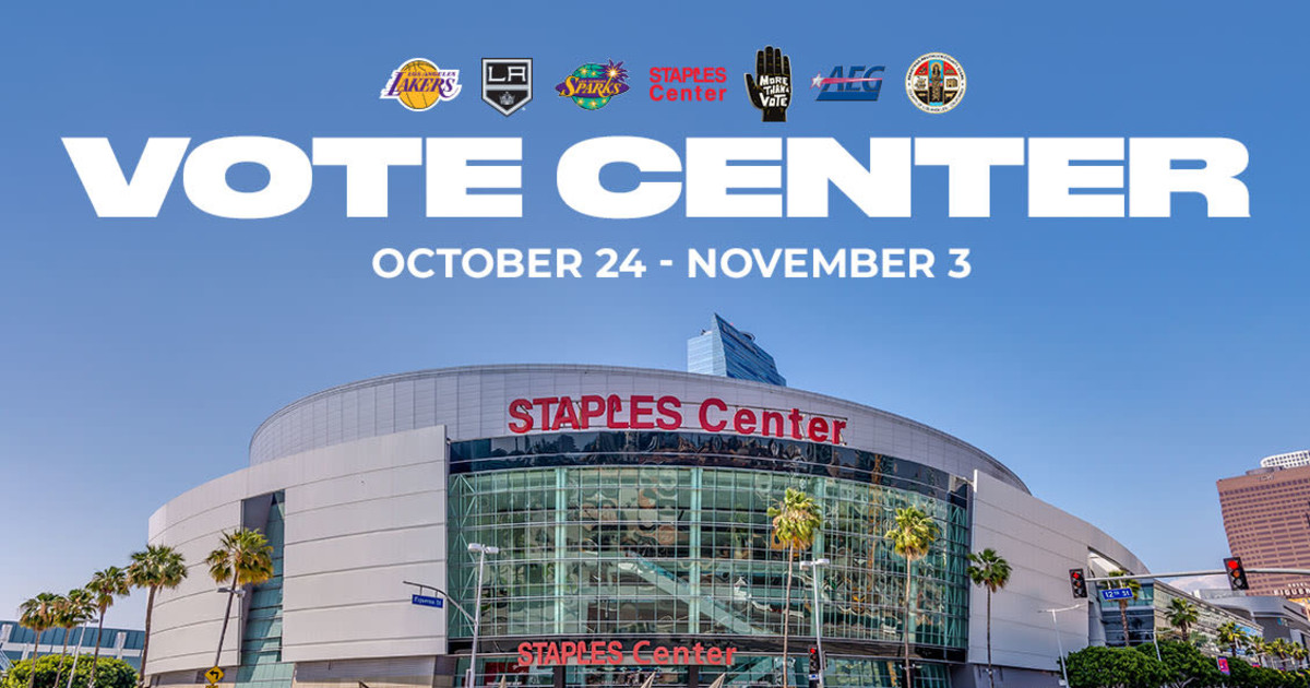 General Election Vote Center in Los Angeles at Crypto.com Arena