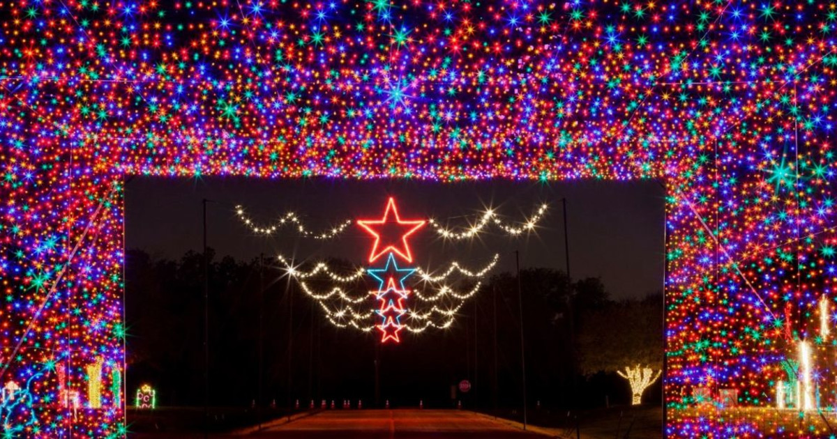 Prairie Lights in Grand Prairie at Lynn Creek Park at Joe Pool Lake