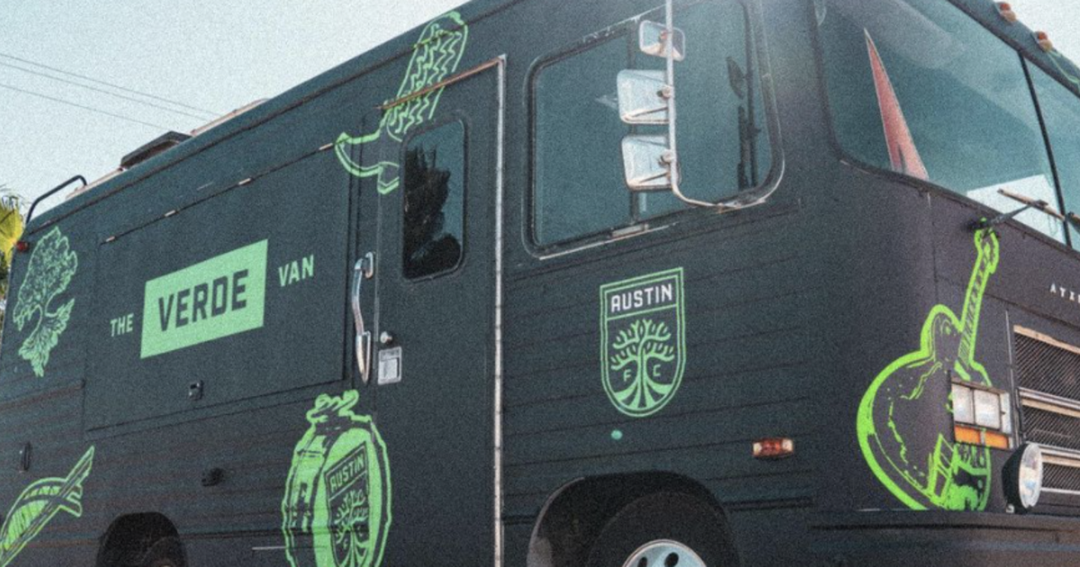 The Verde Van - Austin FC Merch Shop on Wheels in Austin at Hotel