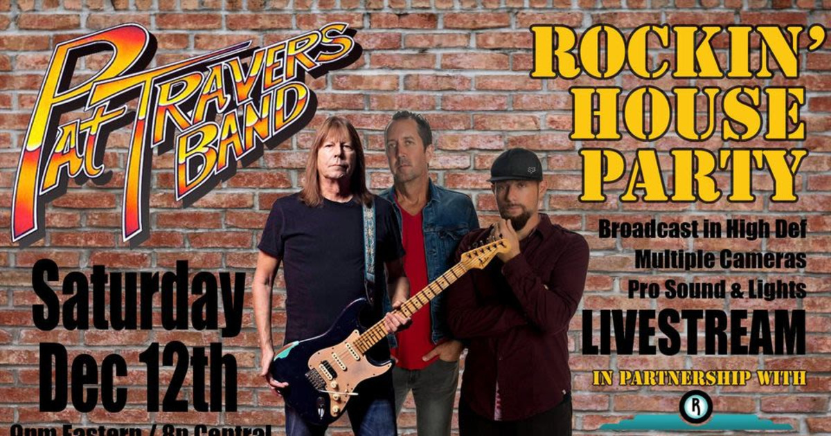 Pat Travers Band “Rockin' House Party” Live Concert Stream in