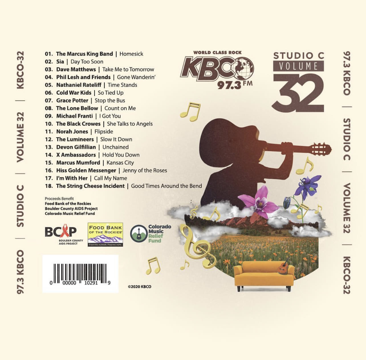 KBCO Studio C Volume 32 Release in Denver & Boulder at Multiple
