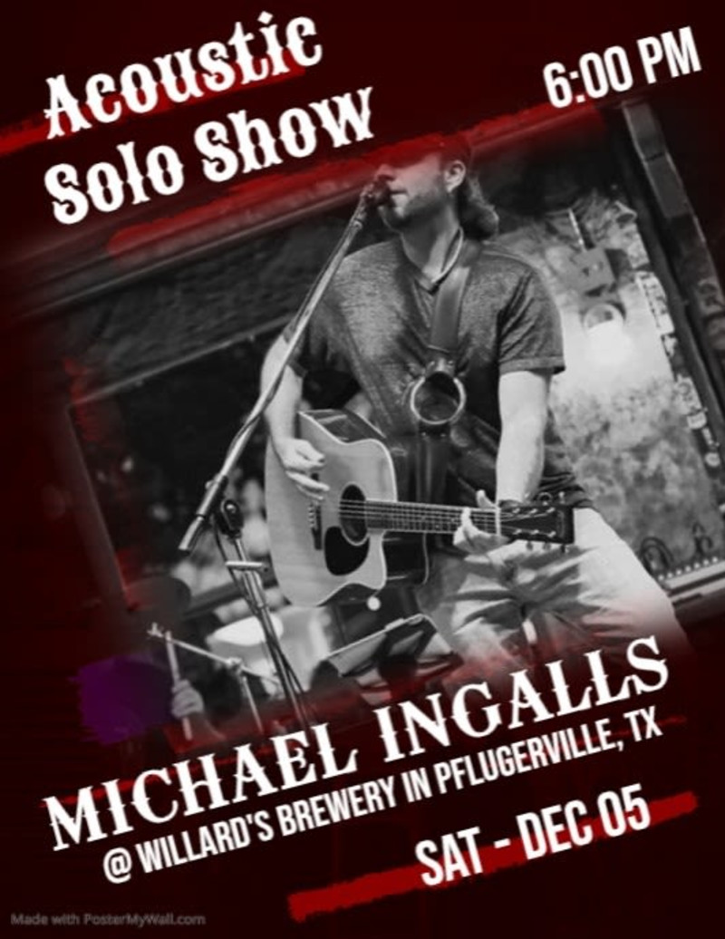 Michael Ingalls live in Austin at Willards Brewery