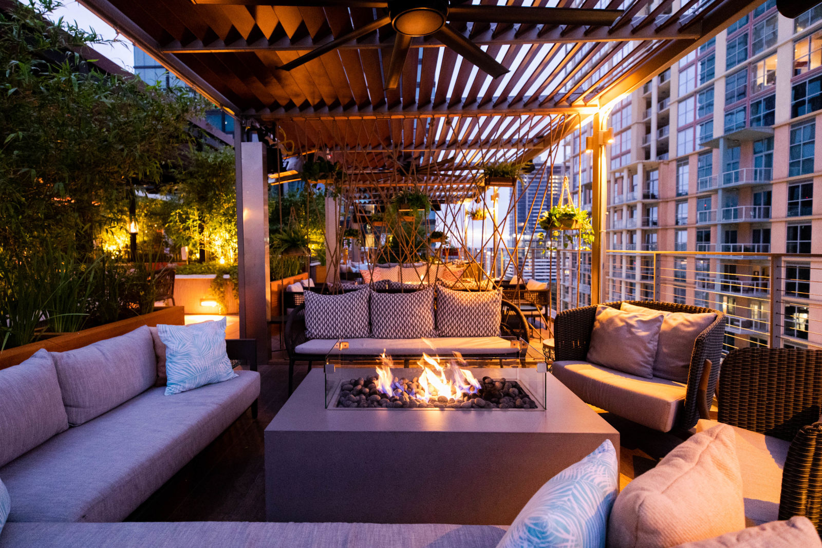 Stay Warm on These Heated Patios