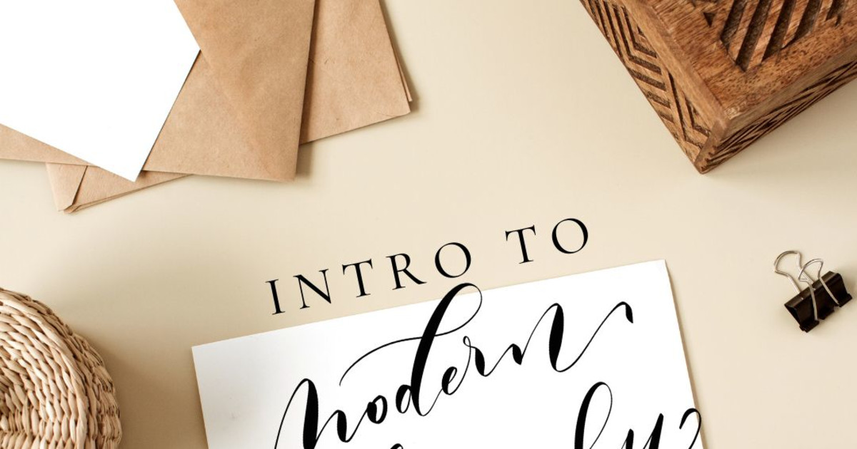 Intro to Modern Calligraphy Workshop in Austin at Virtual Zoom