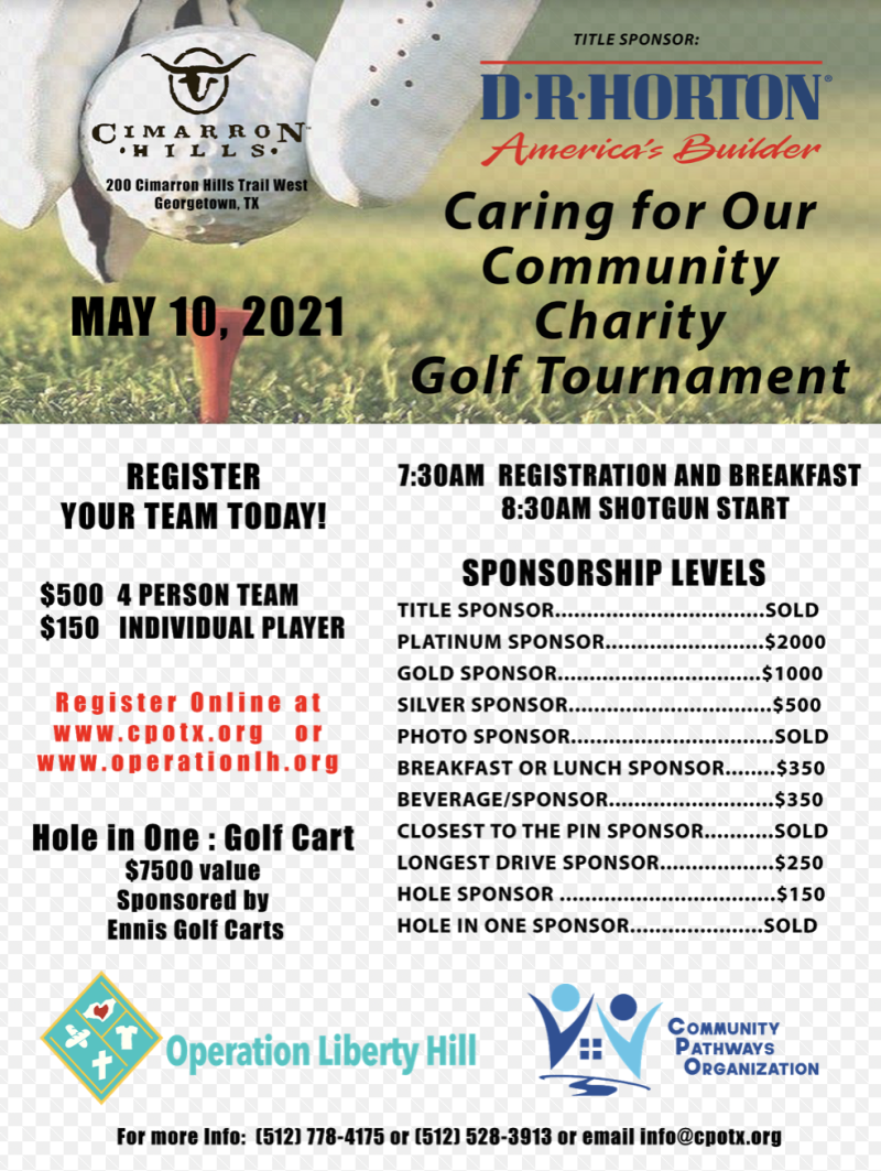 Caring For Our Community Charity Golf Tournament in Austin at