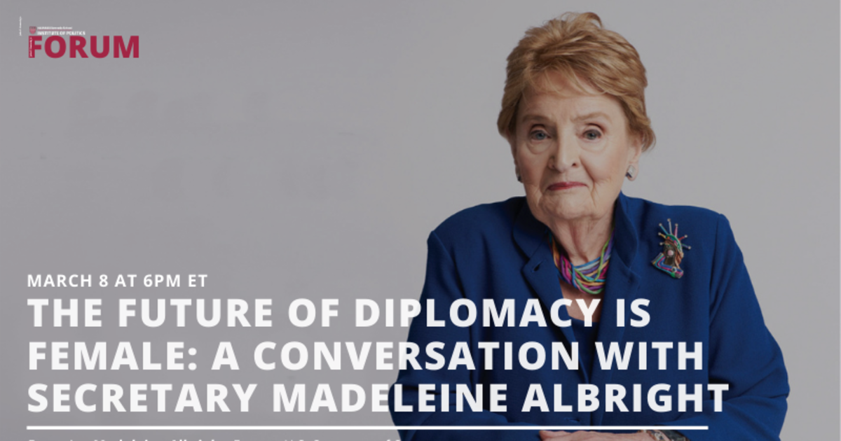 The Future of Diplomacy is Female: A Conversation with Secretary