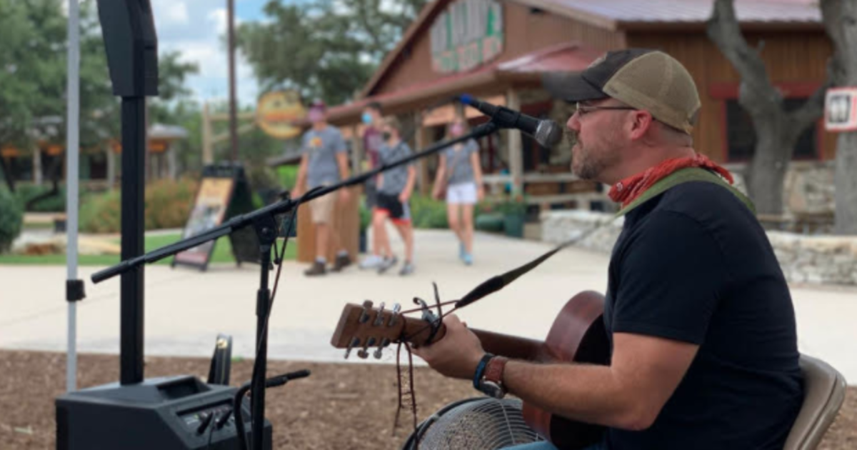 Tyler Cannon in Natural Bridge Caverns at Natural Bridge Caverns