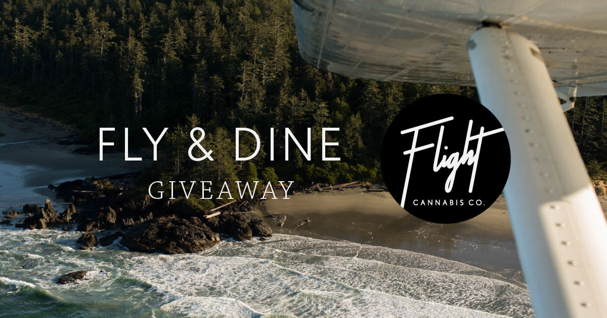 Fly & Dine Giveaway! in Victoria at Flight Cannabis Co