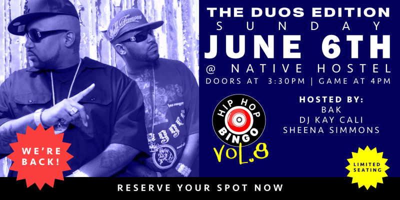 Hip Hop Bingo Vol.8 - The Duos Edition in Austin at Native Cocktail