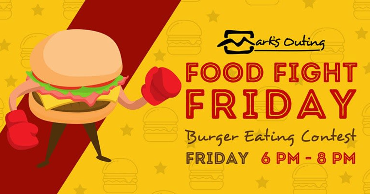 Food Fight Friday: Burger Eating Contest in San Antonio at Mark's