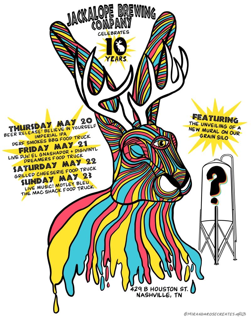 Jackalope Brewing Company Celebrates 10 Years in Nashville at