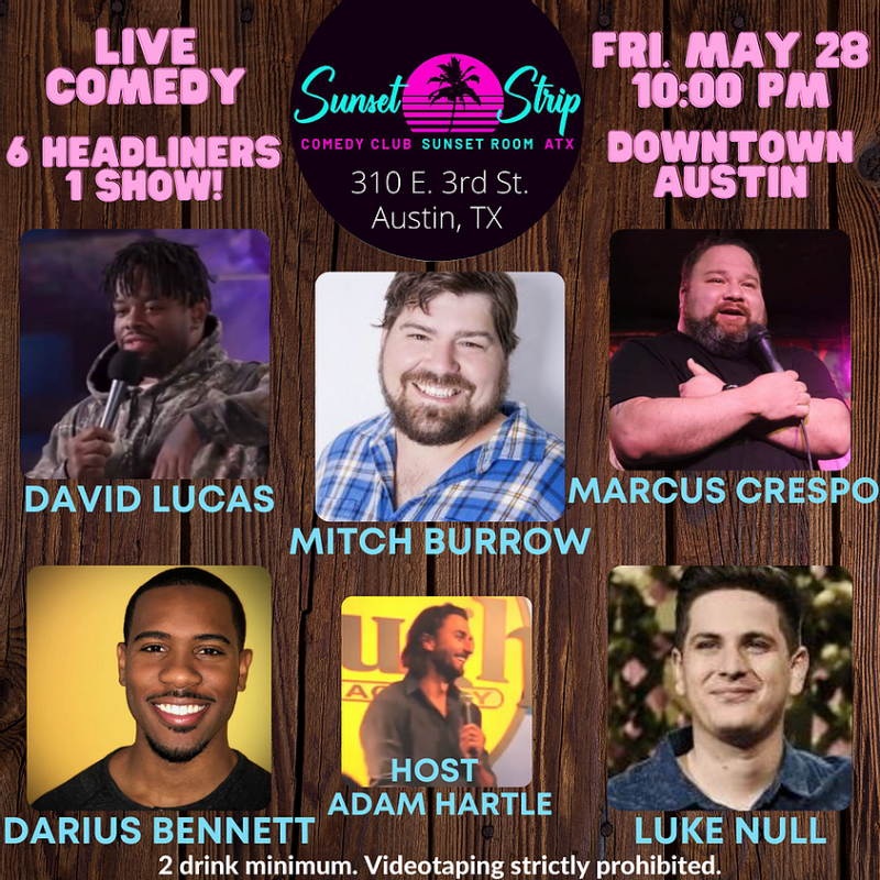The Sunset Strip Comedy Showcase ft. David Lucas, Mitch Burrow,