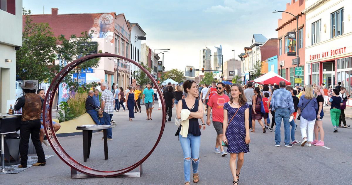 First Friday Art Walk - August in Denver at Santa Fe Arts District