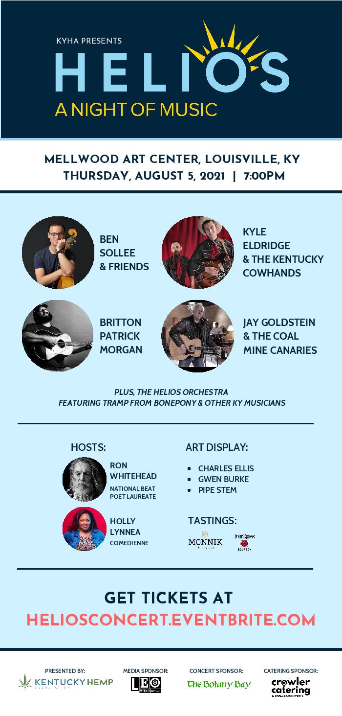 HELIOS: A Night of Music in Louisville at Mellwood Art Center