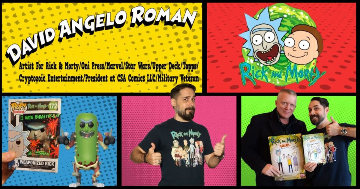 Rick & Morty Artist -- David Angelo Roman Comes to Traders Village