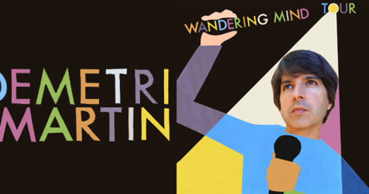 Demetri Martin – Wandering Mind Tour in Providence at The Vets