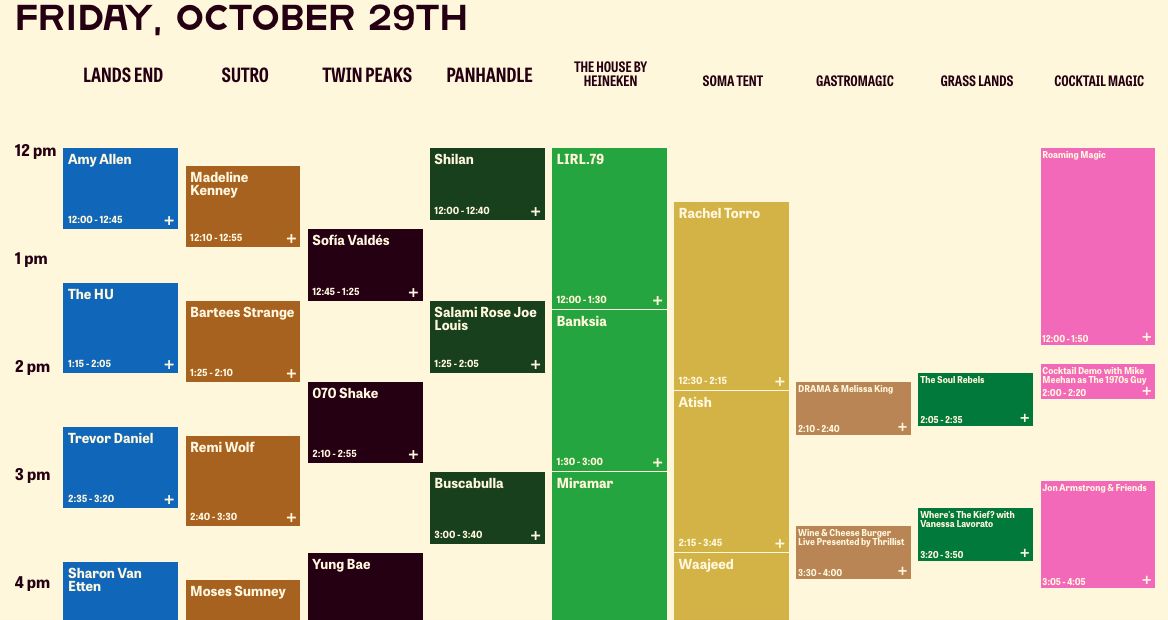 Outside Lands 2021 in San Francisco at Golden Gate Park