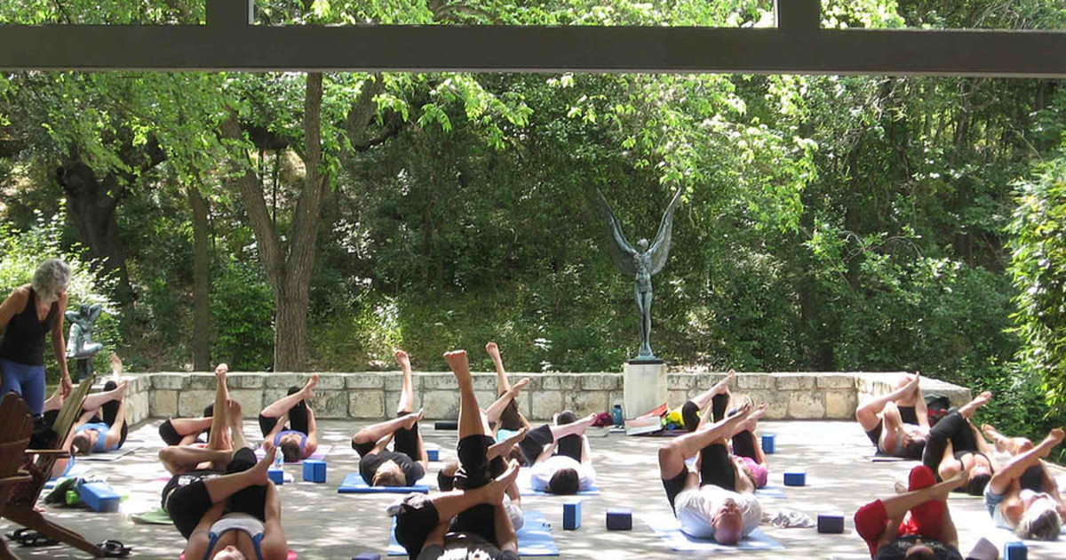 Yoga + Sound Bath Meditation in Austin at Umlauf Sculpture Garden