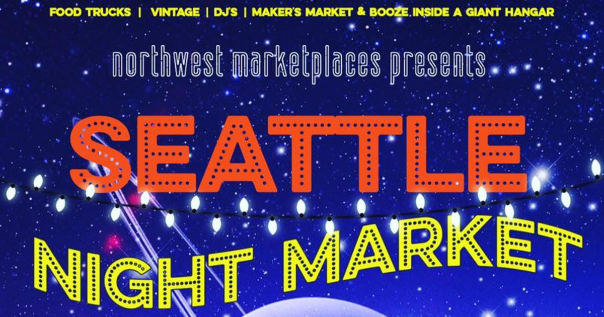 Seattle Night Market | New Moon in Seattle at Magnuson Park Hangar