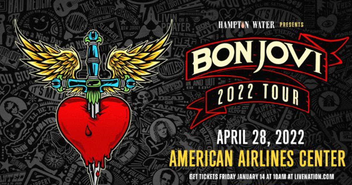 Bon Jovi 2022 Tour Poster