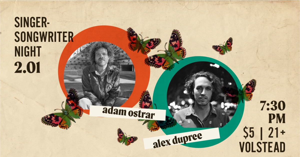 Singer/Songwriter Night with Adam Ostrar & Alex Dupree in Austin